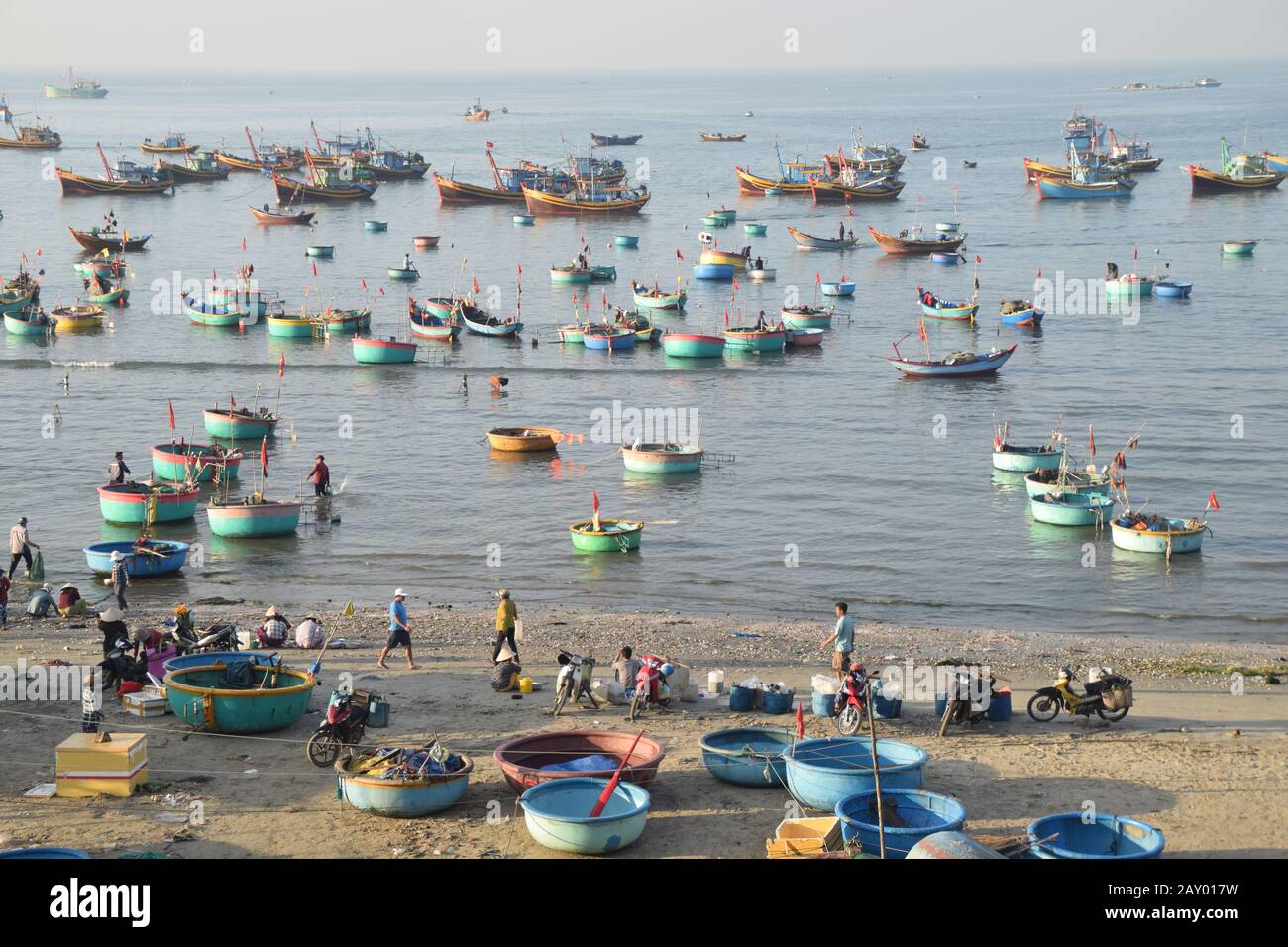 Mui Ne, Vietnam, fishing village Stock Photo - Alamy
