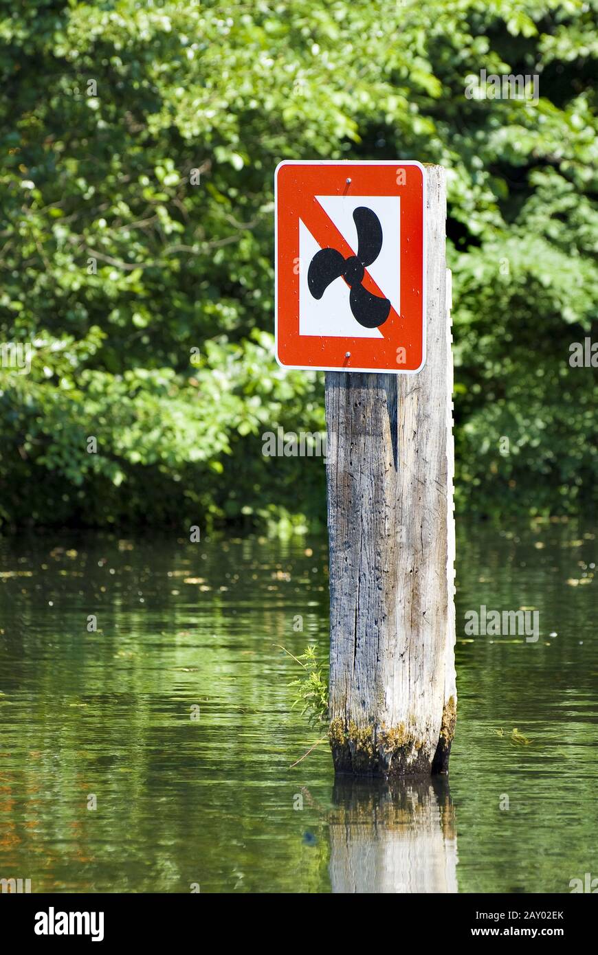 Traffic sign Motorboats prohibited Stock Photo - Alamy