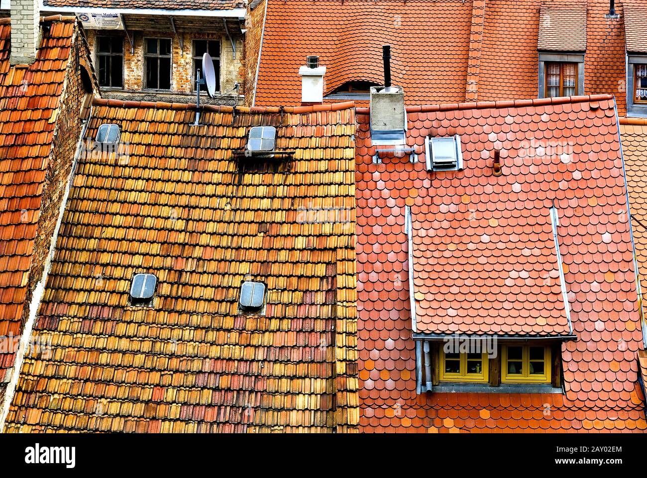 Sloping roofs hi-res stock photography and images - Alamy