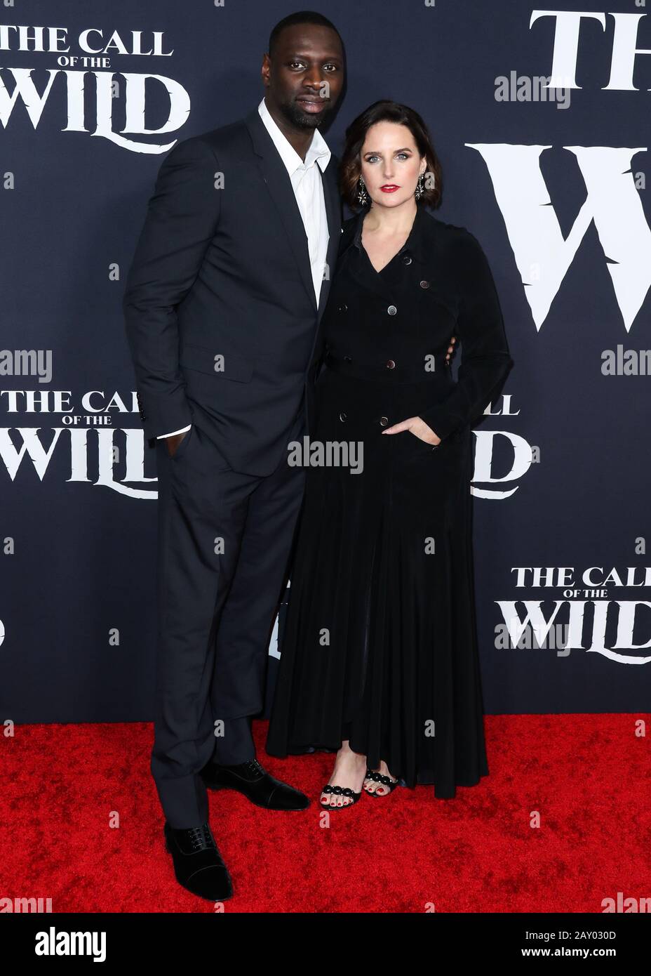 HOLLYWOOD, LOS ANGELES, CALIFORNIA, USA - FEBRUARY 13: Omar Sy and ...