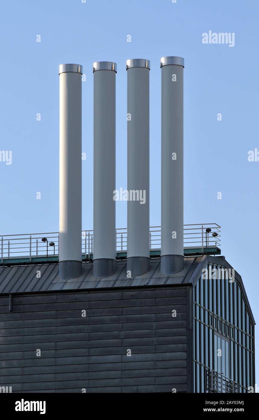 four chimneys stainless steel Stock Photo - Alamy