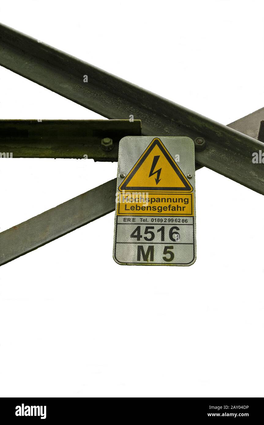 Transmission line power insulator Cut Out Stock Images & Pictures - Alamy