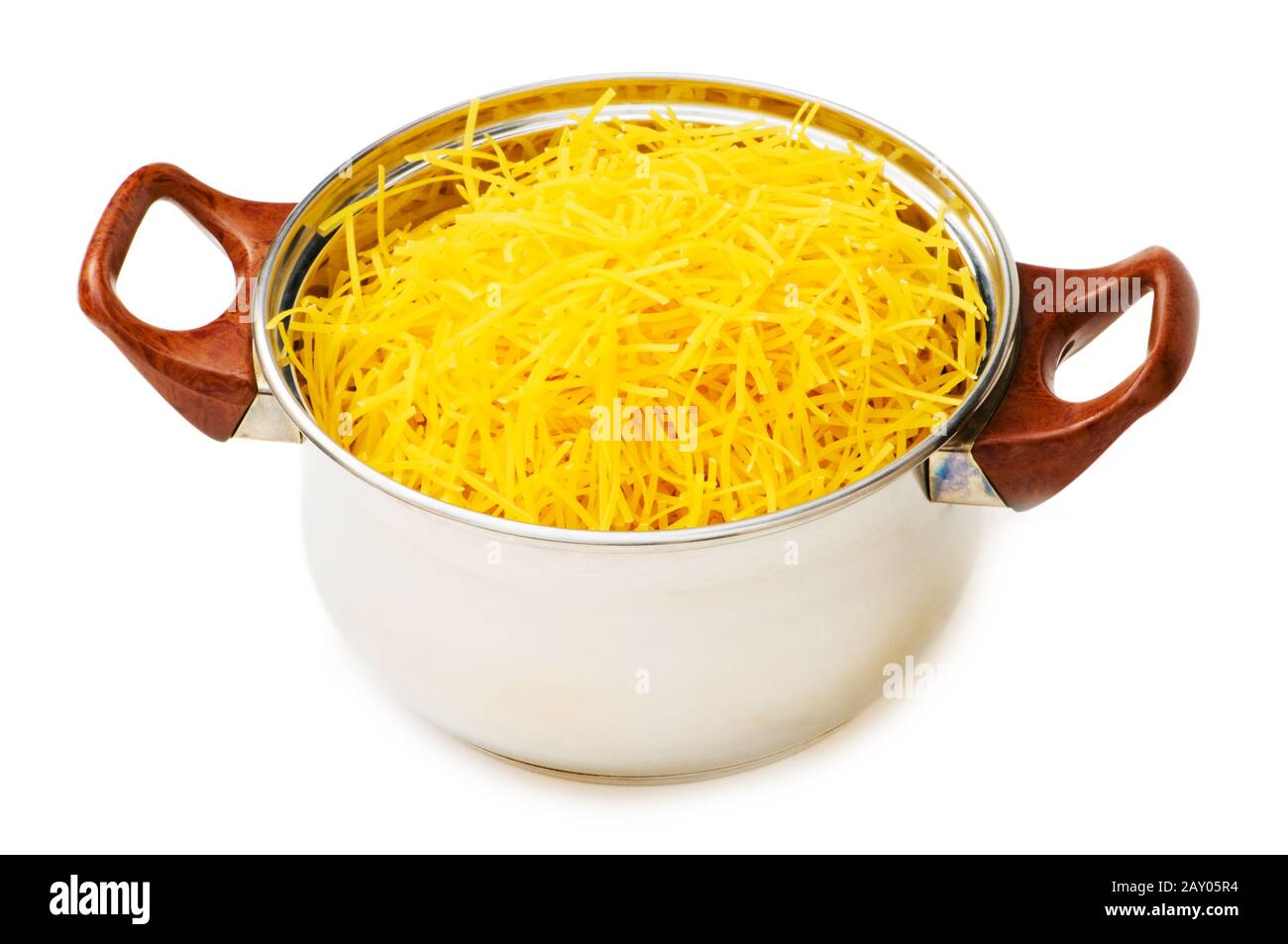 Spaghetti pot isolated on the white background Stock Photo - Alamy