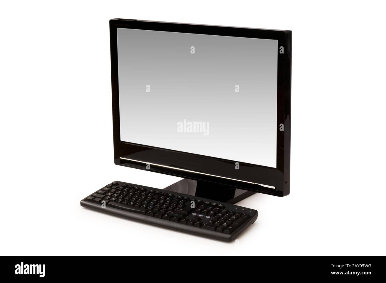 Desktop computer isolated on the white background Stock Photo - Alamy