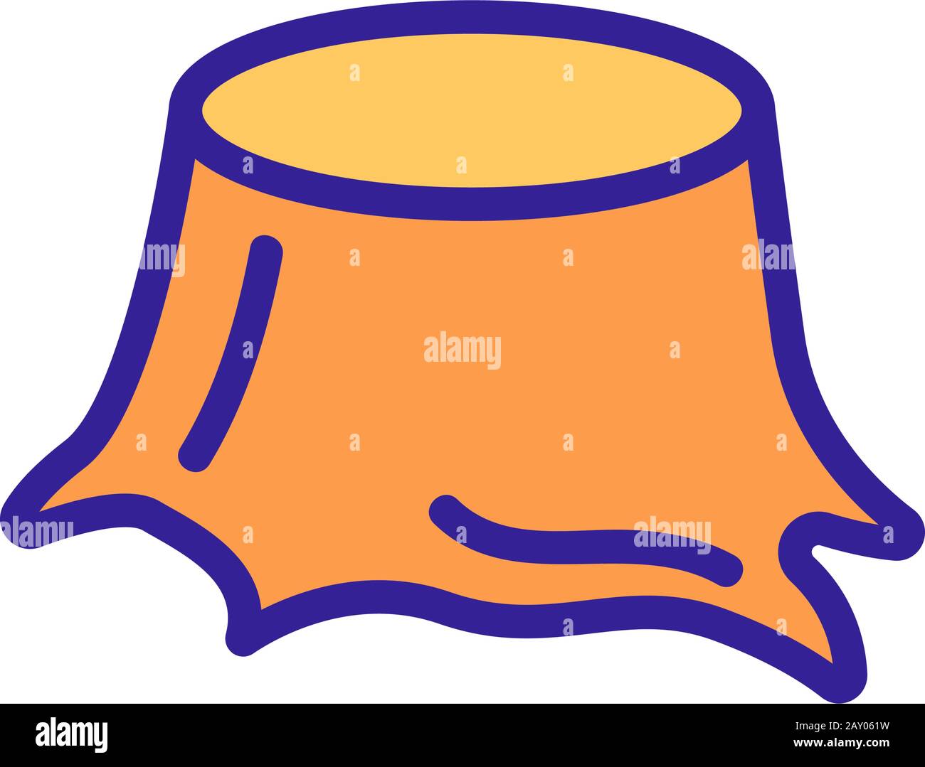 Cutting down trees forest Stock Vector Images - Alamy