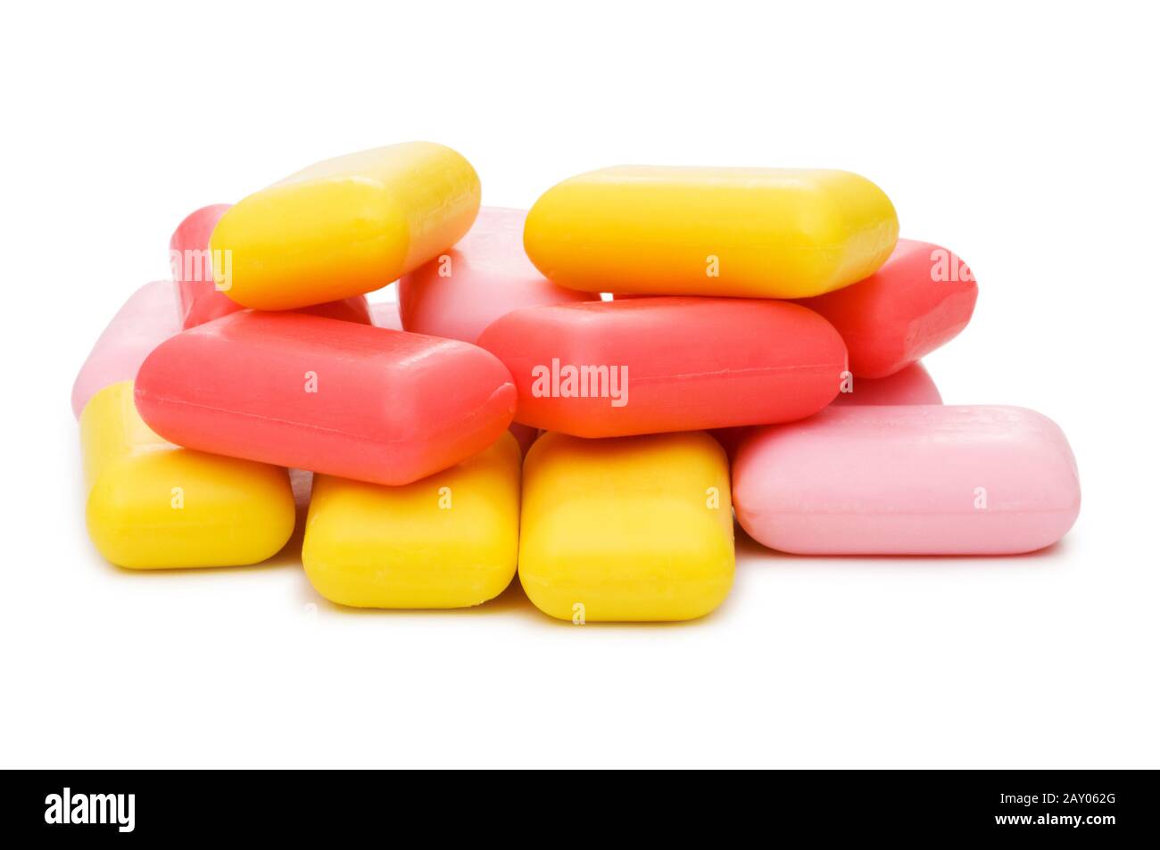Stack of soap isolated on the white Stock Photo - Alamy