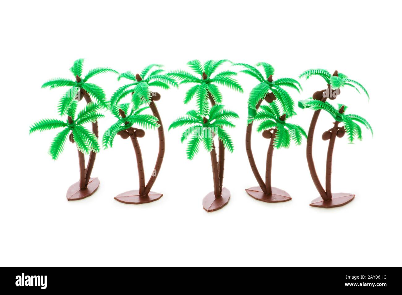 Figure of palm tree isolated on white Stock Photo - Alamy