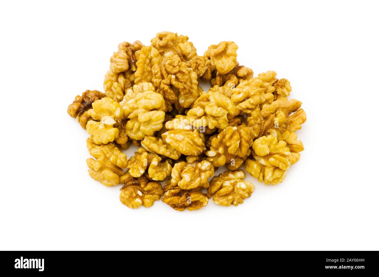 Fresh walnut nuts isolated on the white Stock Photo - Alamy
