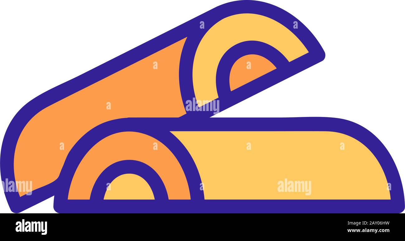 cutting down trees icon vector. Isolated contour symbol illustration ...