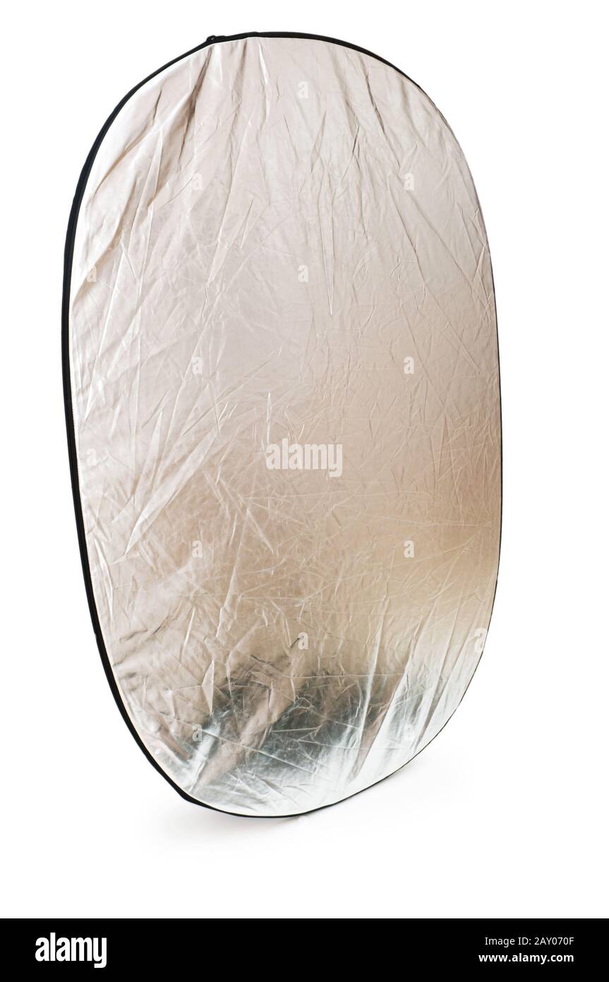 Light reflector isolated on the white background Stock Photo - Alamy