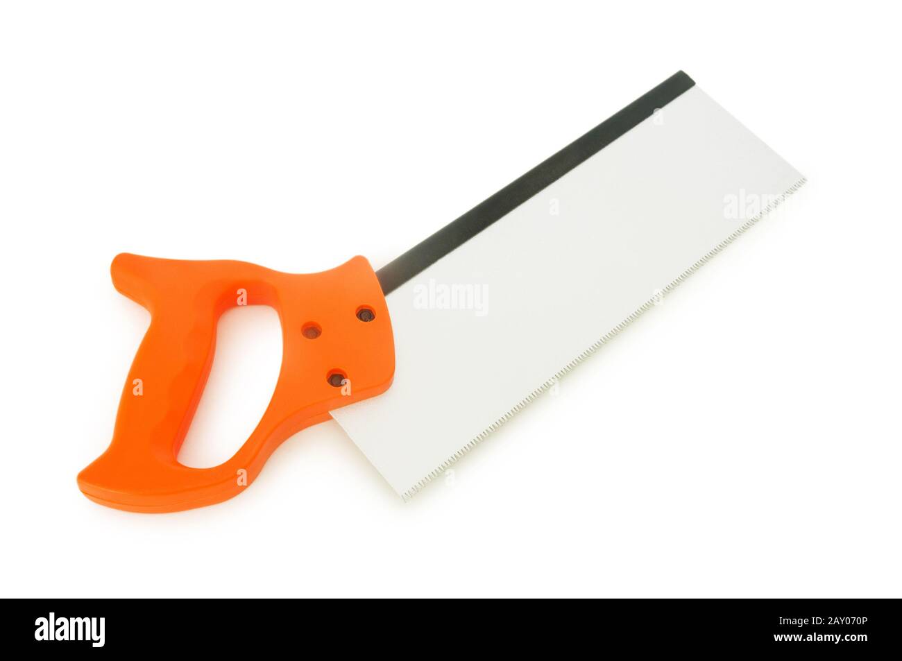 Hand saw isolated on the white background Stock Photo - Alamy