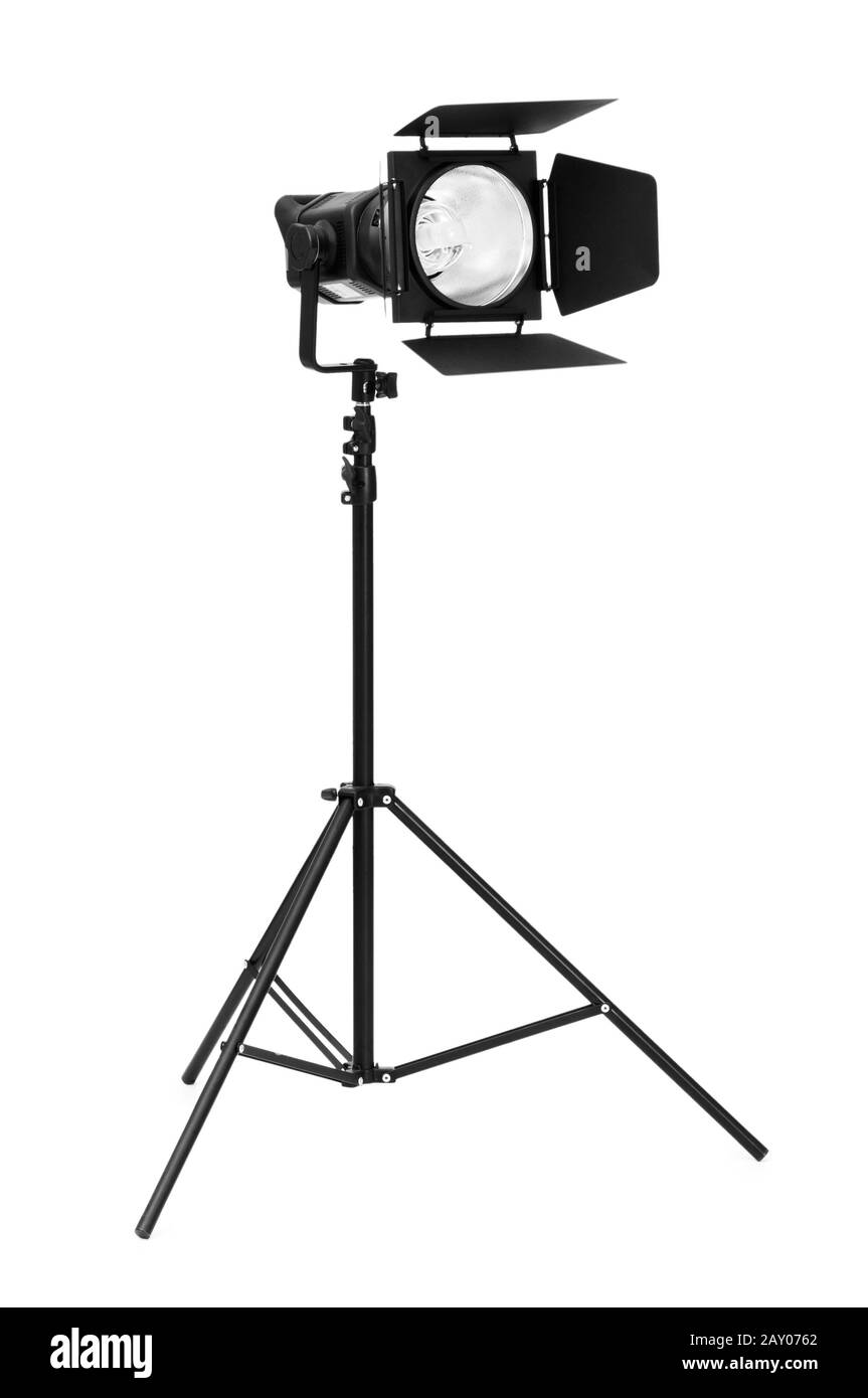 Studio lighting isolated on the white background Stock Photo - Alamy