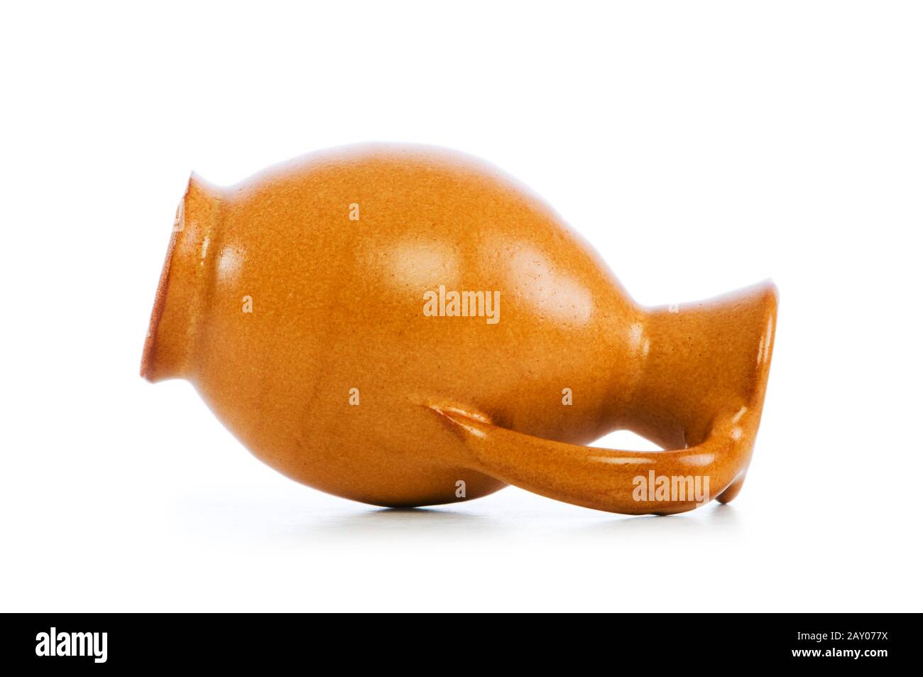 Clay jars isolated on the white background Stock Photo - Alamy