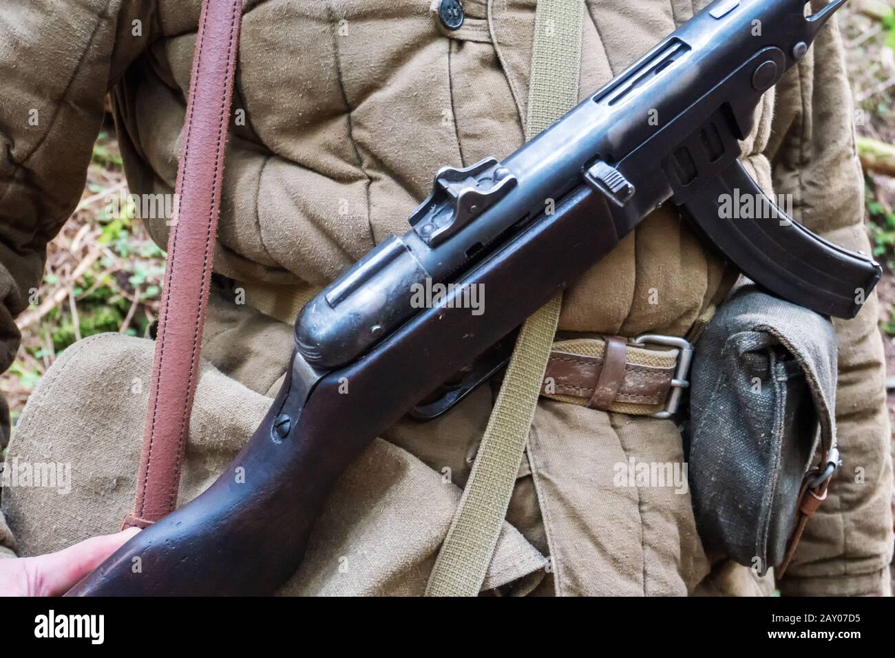 a close up of soviet machine gun Stock Photo - Alamy