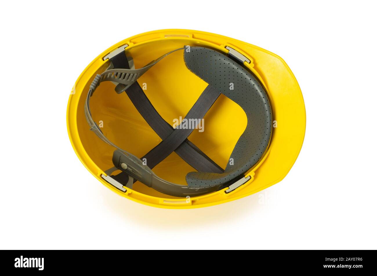 Hard hat isolated on the white background Stock Photo - Alamy