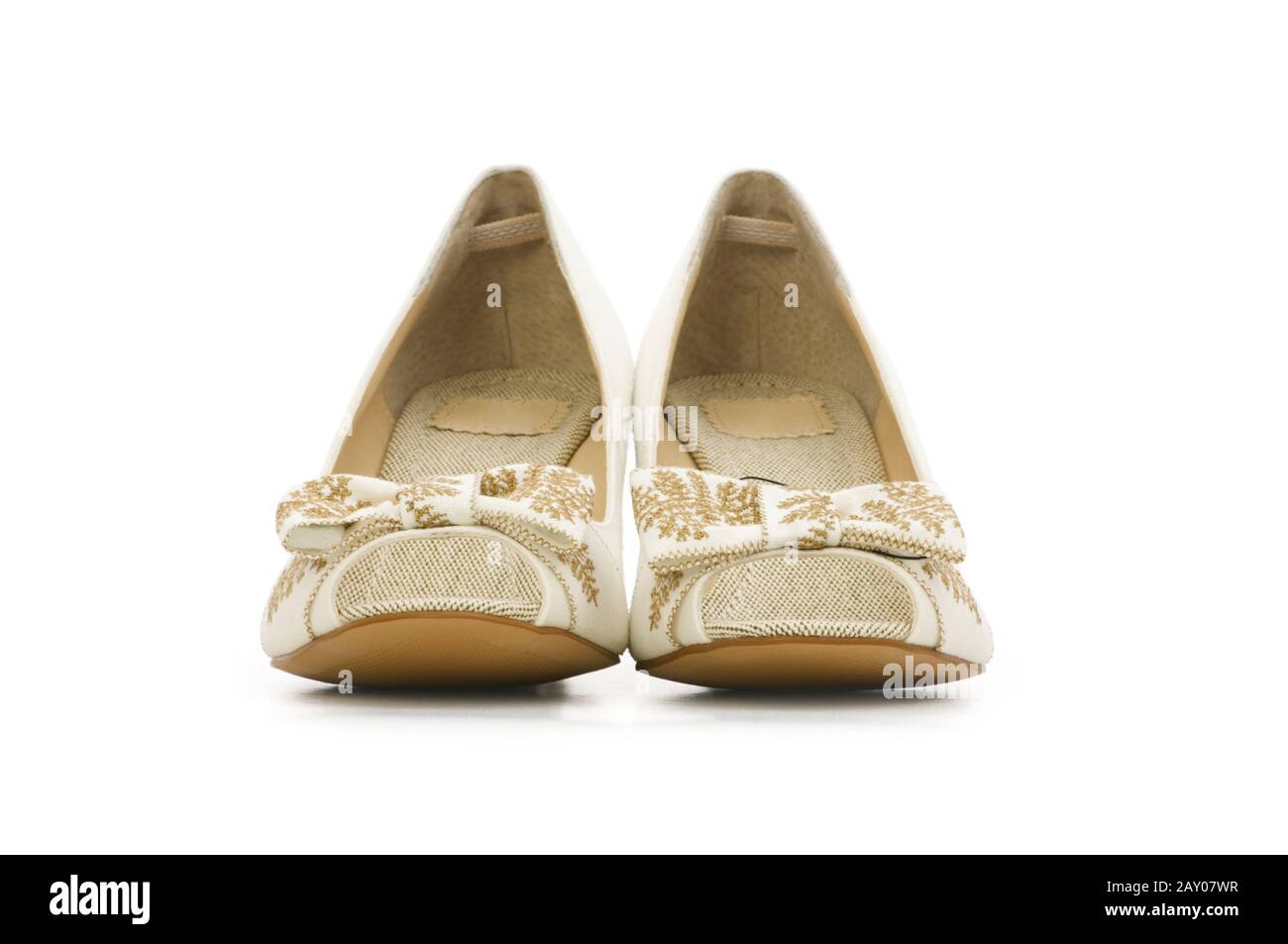 Woman shoes isolated on the white background Stock Photo - Alamy