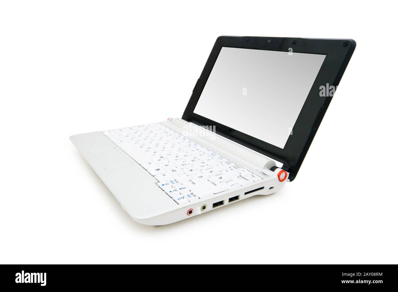 Stylish netbook isolated on the white background Stock Photo - Alamy