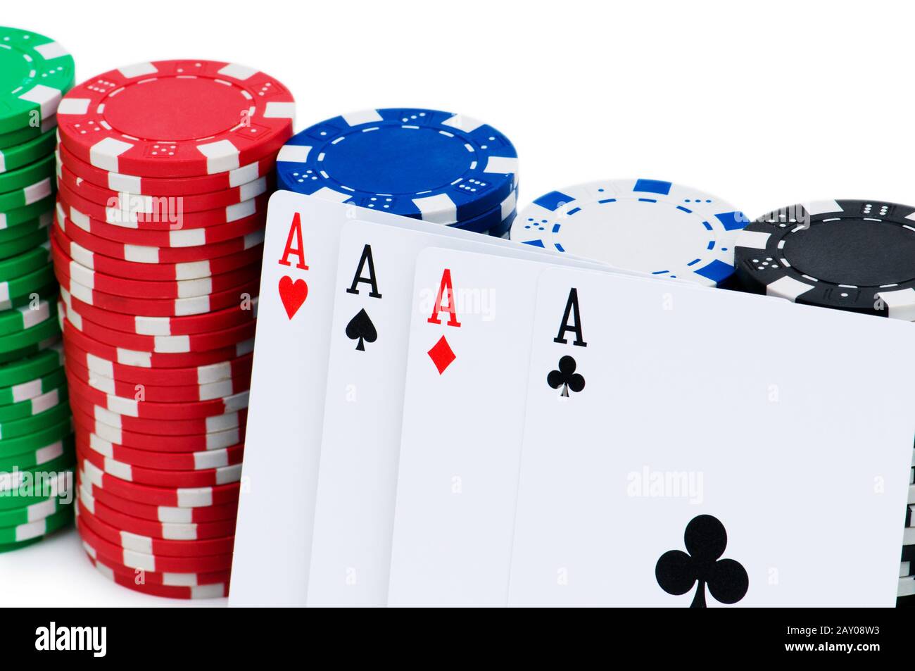 Stack of chips isolated on the white background Stock Photo - Alamy