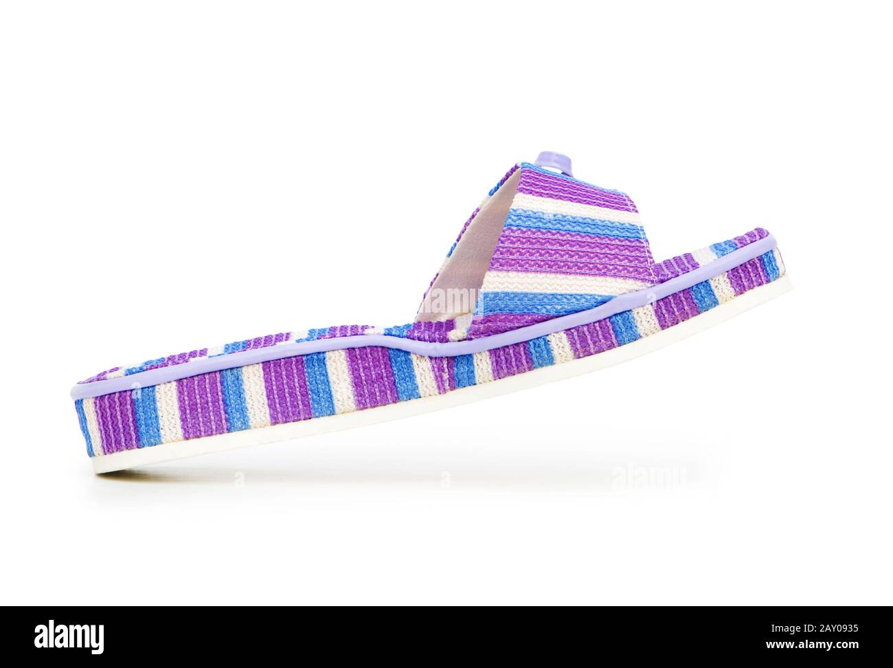 Elegant slippers isolated on the white background Stock Photo - Alamy