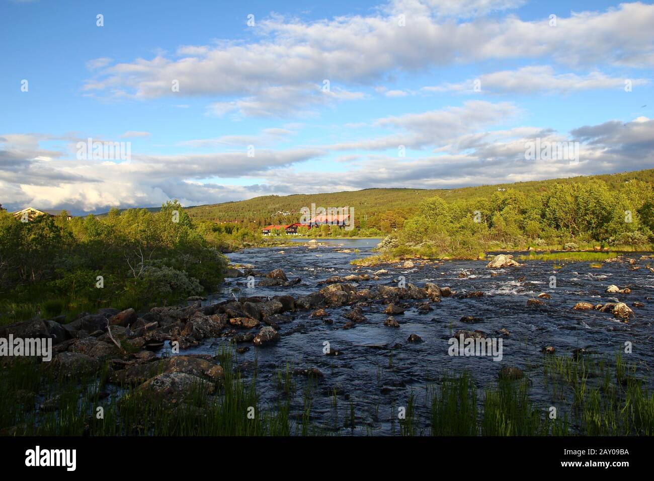 The small river in Norway, Scandinavia Stock Photo - Alamy