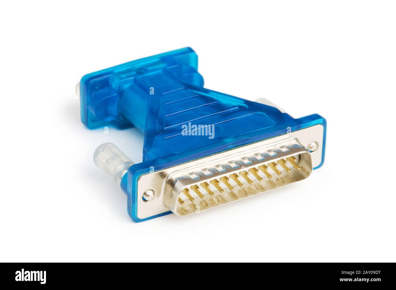 COM-to-LPT adapter isolated on white Stock Photo - Alamy