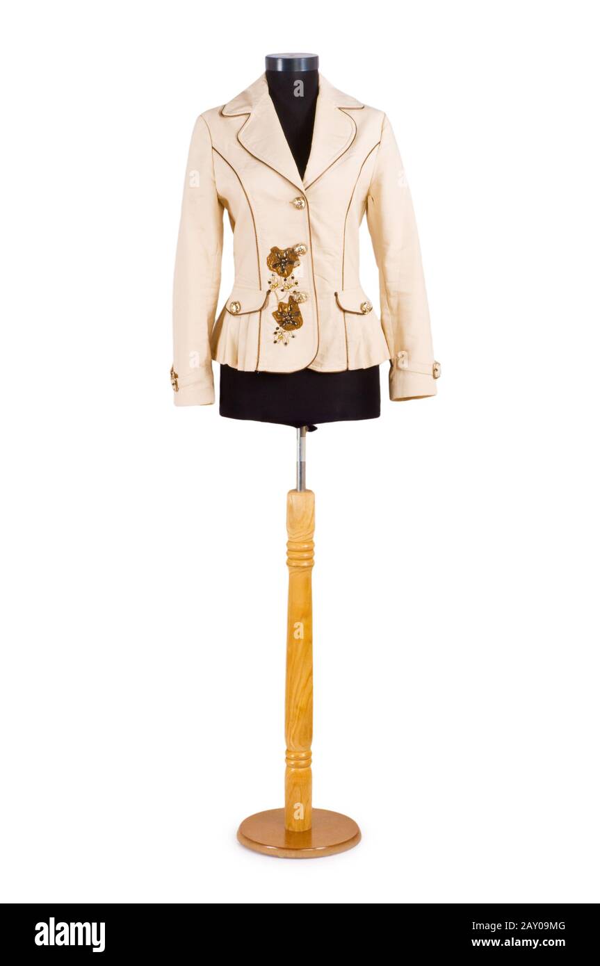 Stylish jacket isolated on the white background Stock Photo - Alamy