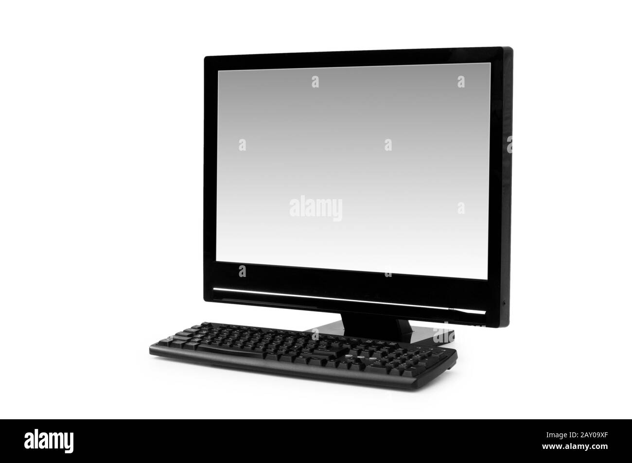 Desktop computer isolated on the white background Stock Photo - Alamy