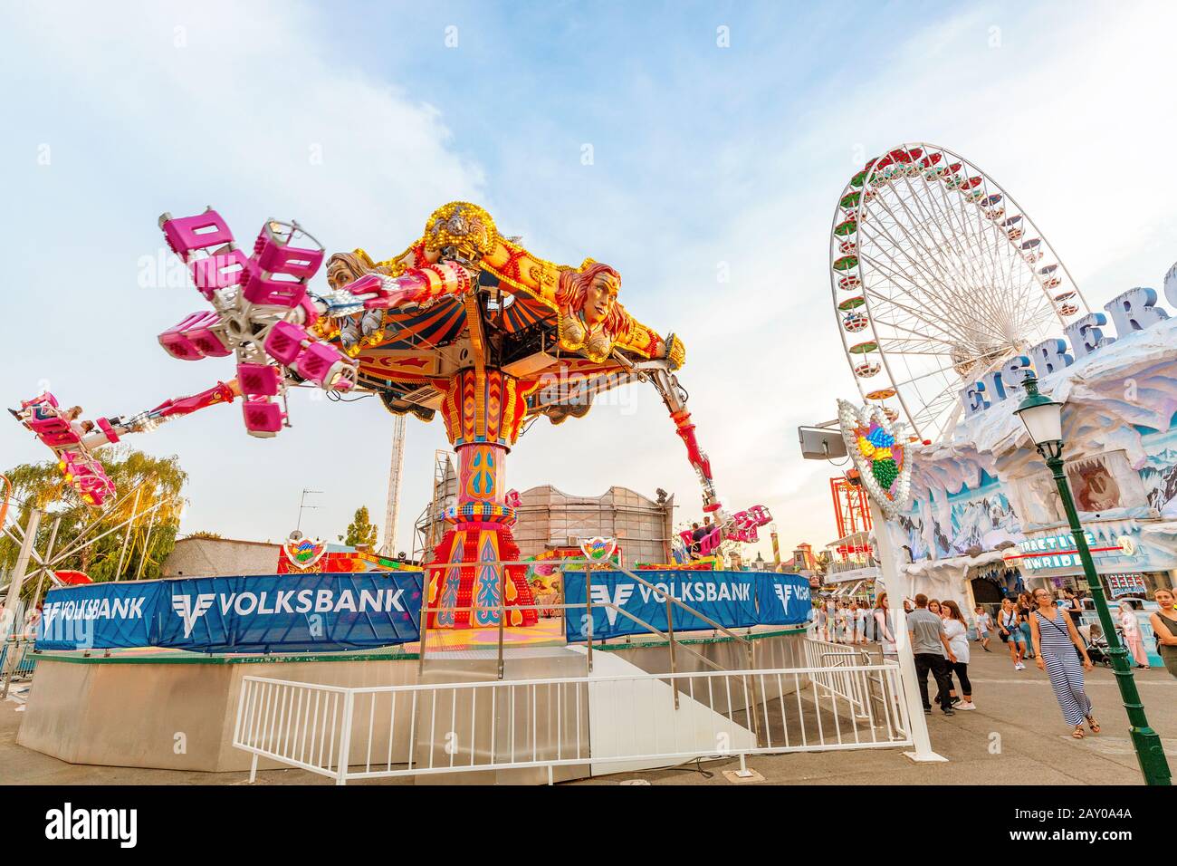 20 July 2019, Vienna, Austria: Fun adults and children attractions in ...