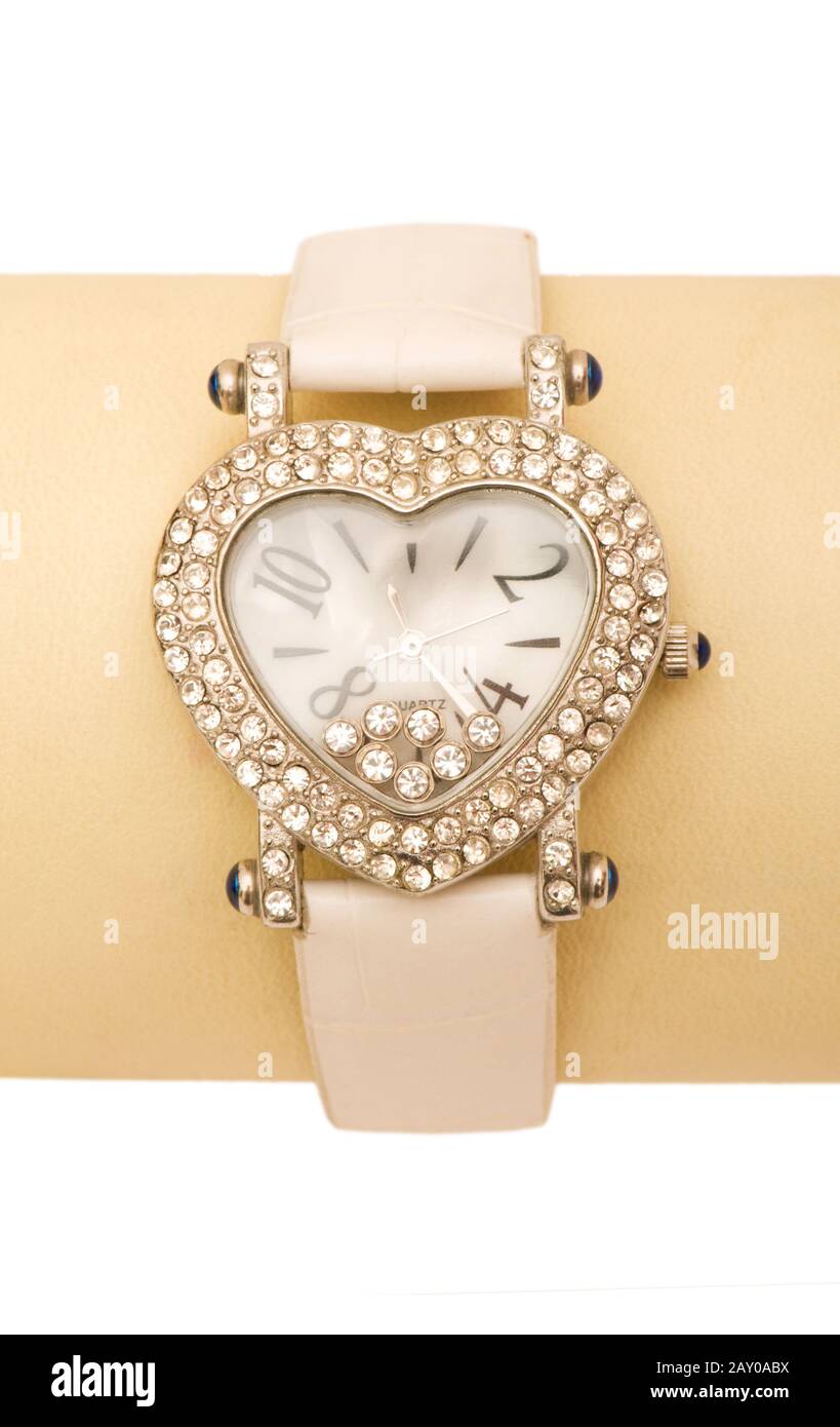 Hand watch isolated on the white background Stock Photo - Alamy
