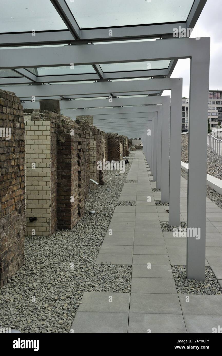 redesigned outdoor area of the exhibition Topography of Terror on the ...
