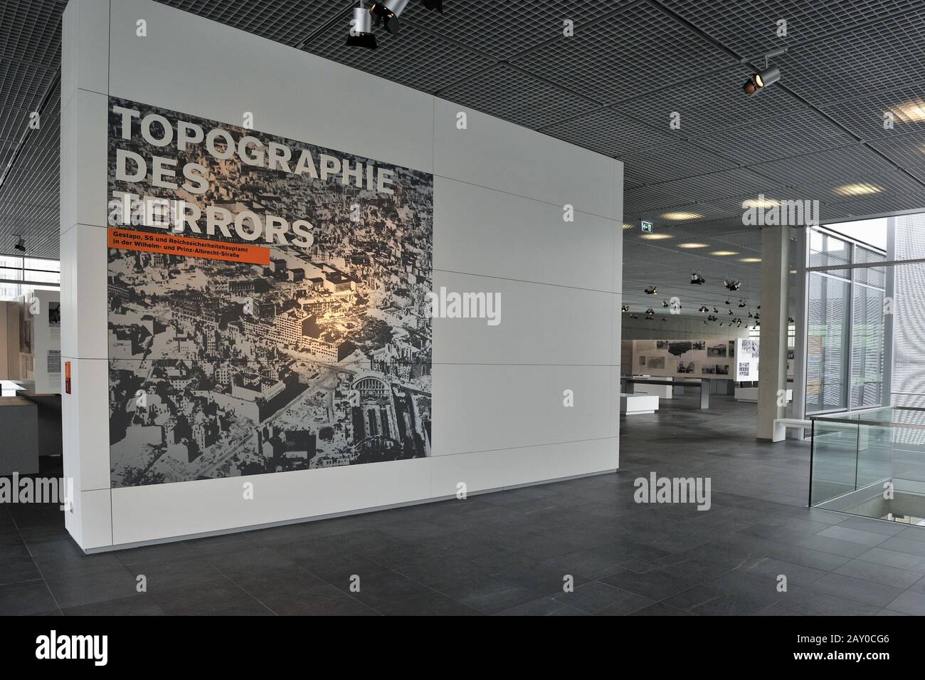 newly designed interior of the exhibition Topography of Terror on the ...