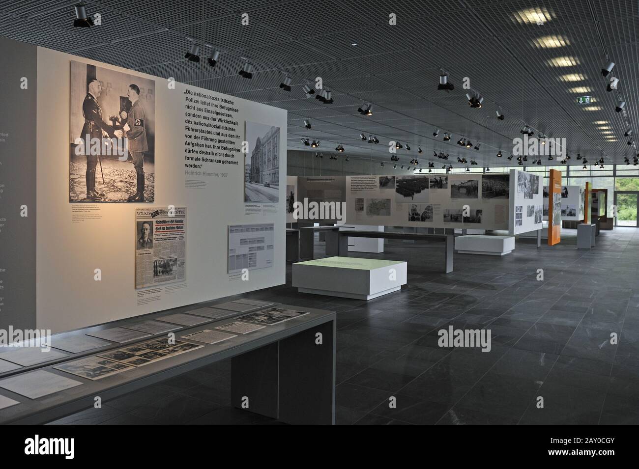 newly designed interior of the exhibition Topography of Terror on the ...