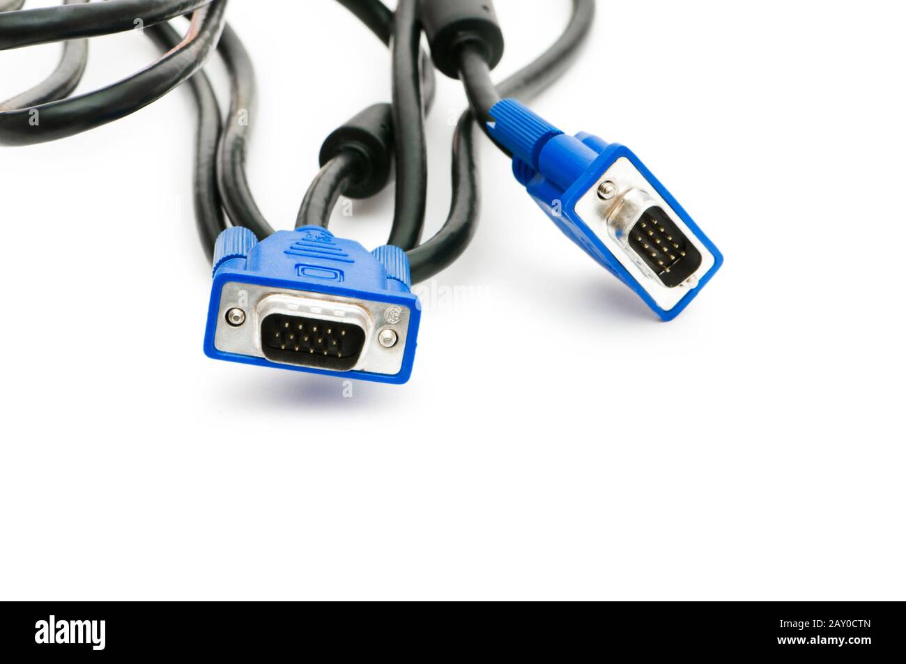 COM cable isolated on white Stock Photo - Alamy