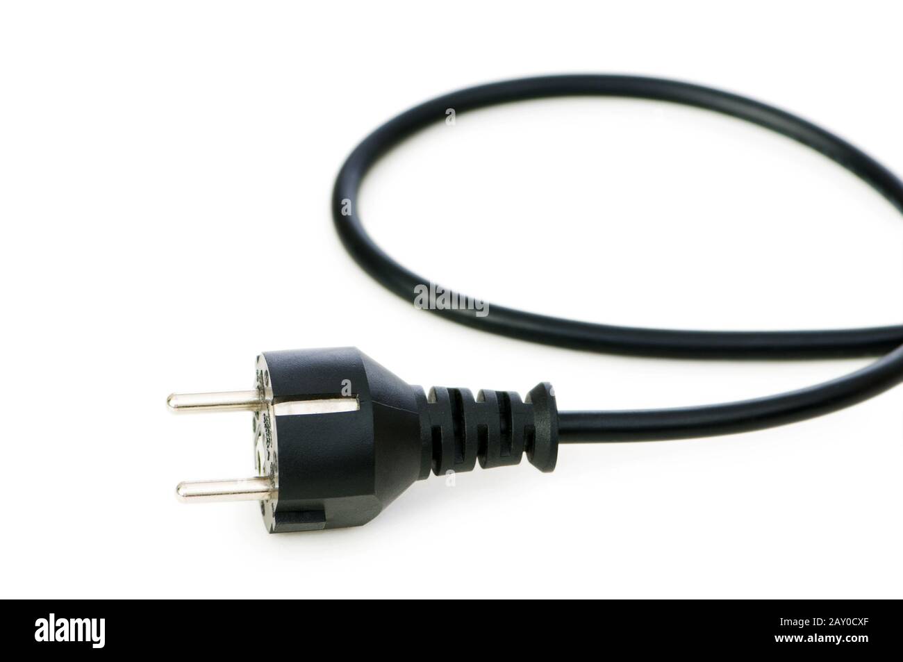Electric plug isolated on the white background Stock Photo - Alamy