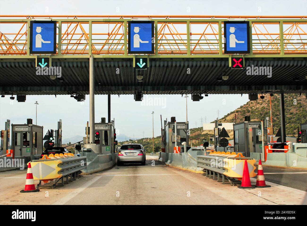 Highway tolls in Peloponnese, Greece, November 16 2019 Stock Photo - Alamy