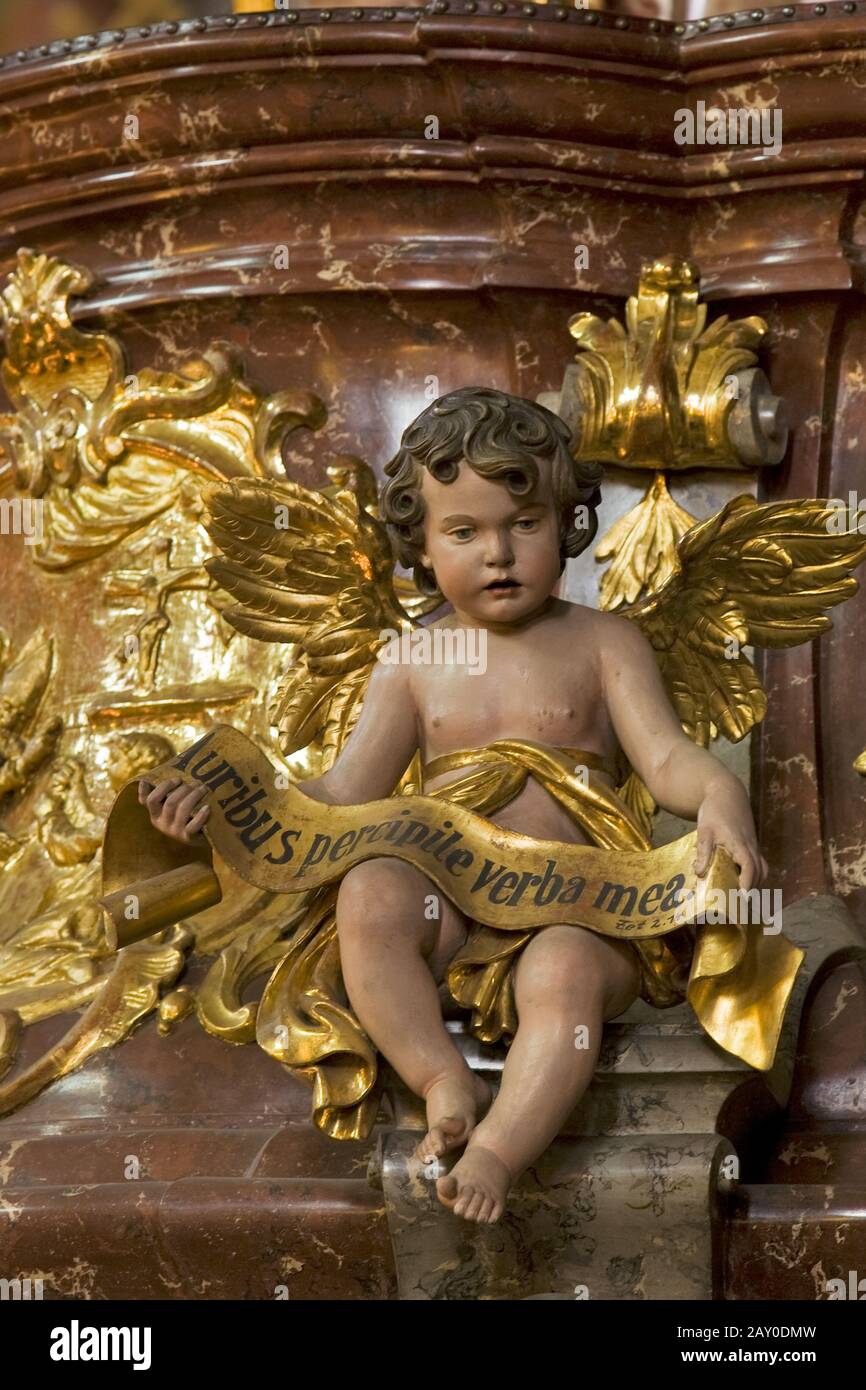 Angels in a Catholic Church Stock Photo - Alamy