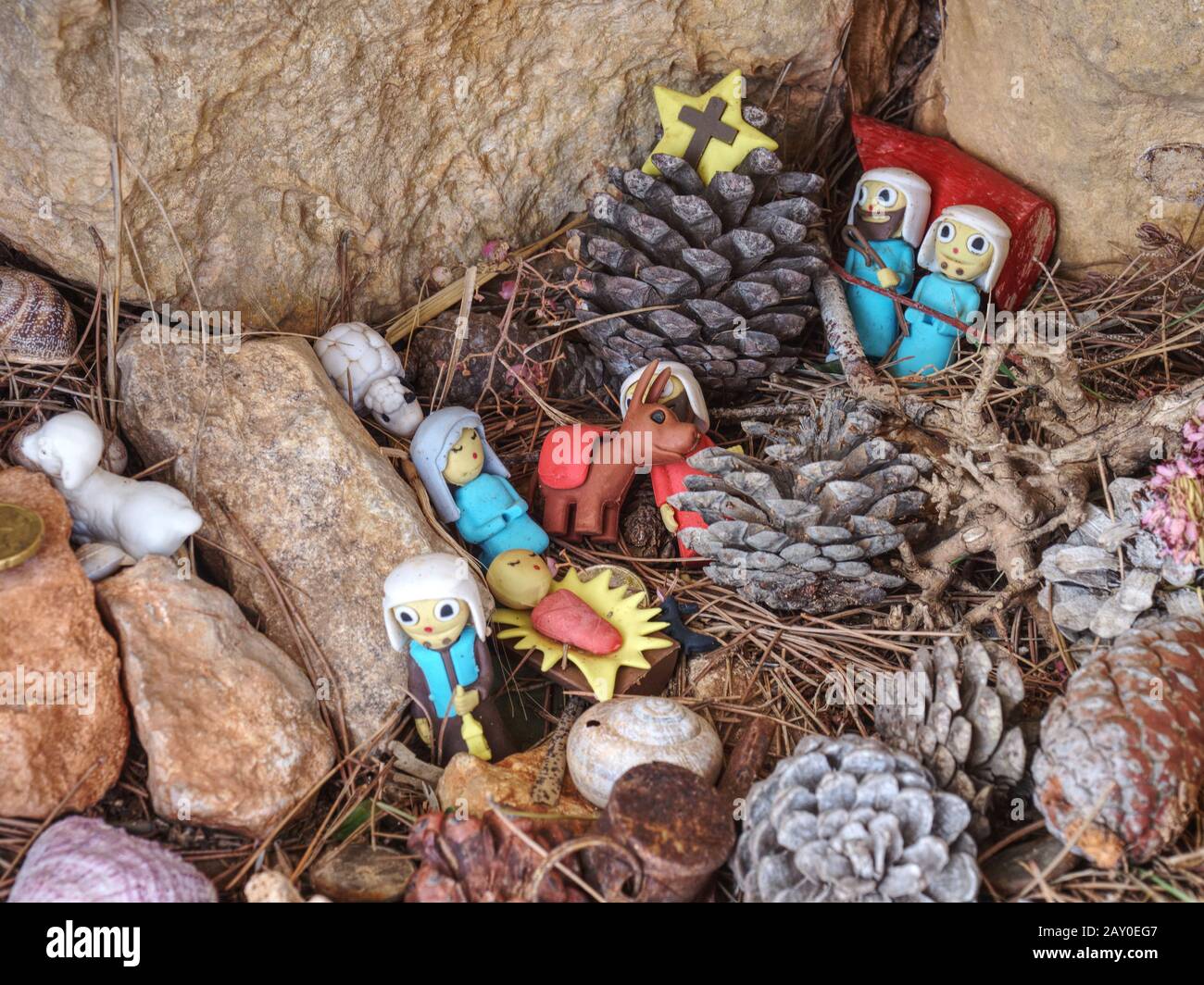 Plastic nativity scene hi-res stock photography and images - Alamy