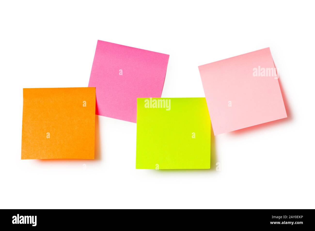 Reminder notes isolated on the white background Stock Photo - Alamy