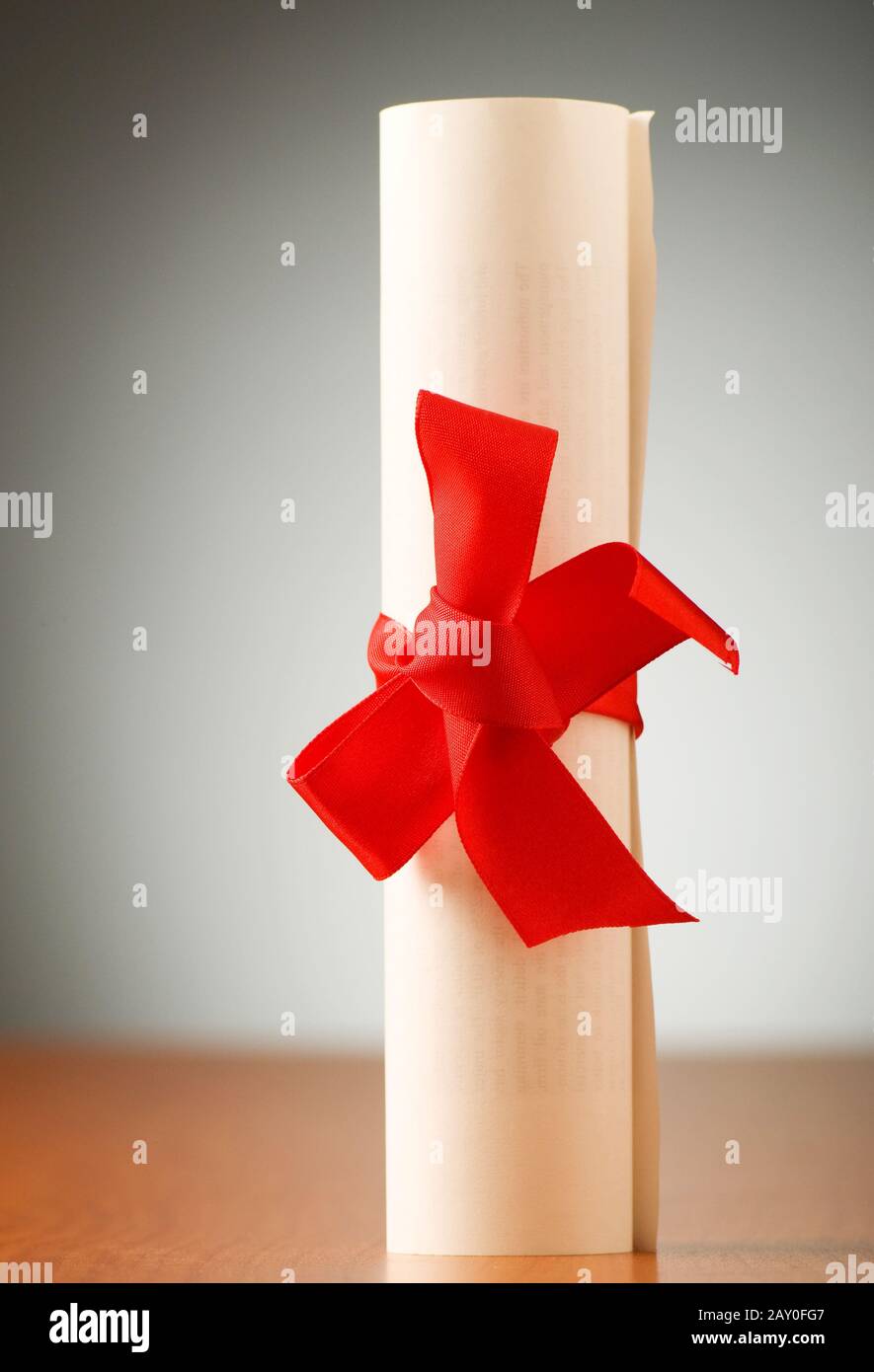 Close up rolled diploma hi-res stock photography and images - Alamy