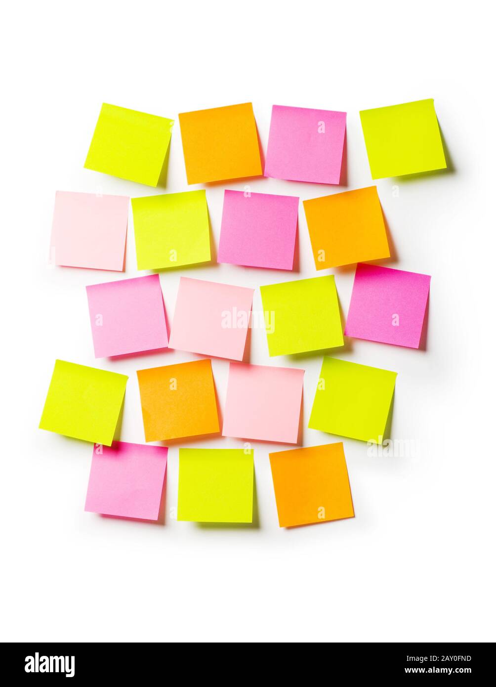 Reminder notes isolated on the white background Stock Photo - Alamy