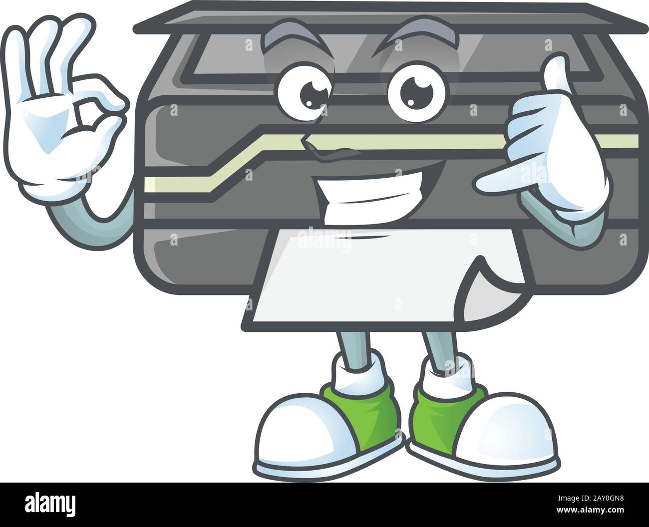 Call me funny printer mascot picture style Stock Vector Image & Art - Alamy