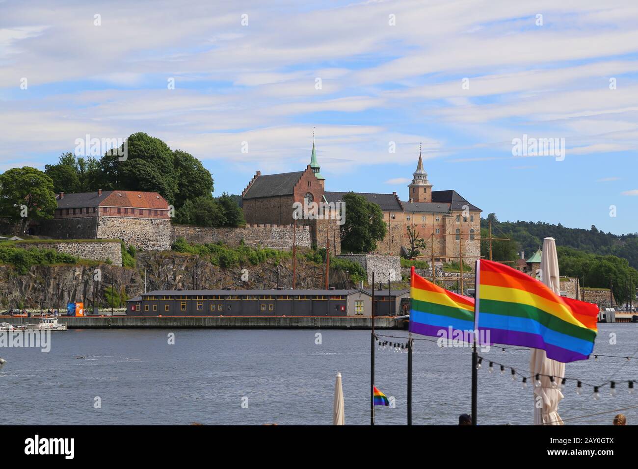 view on Port of Oslo Stock Photo - Alamy