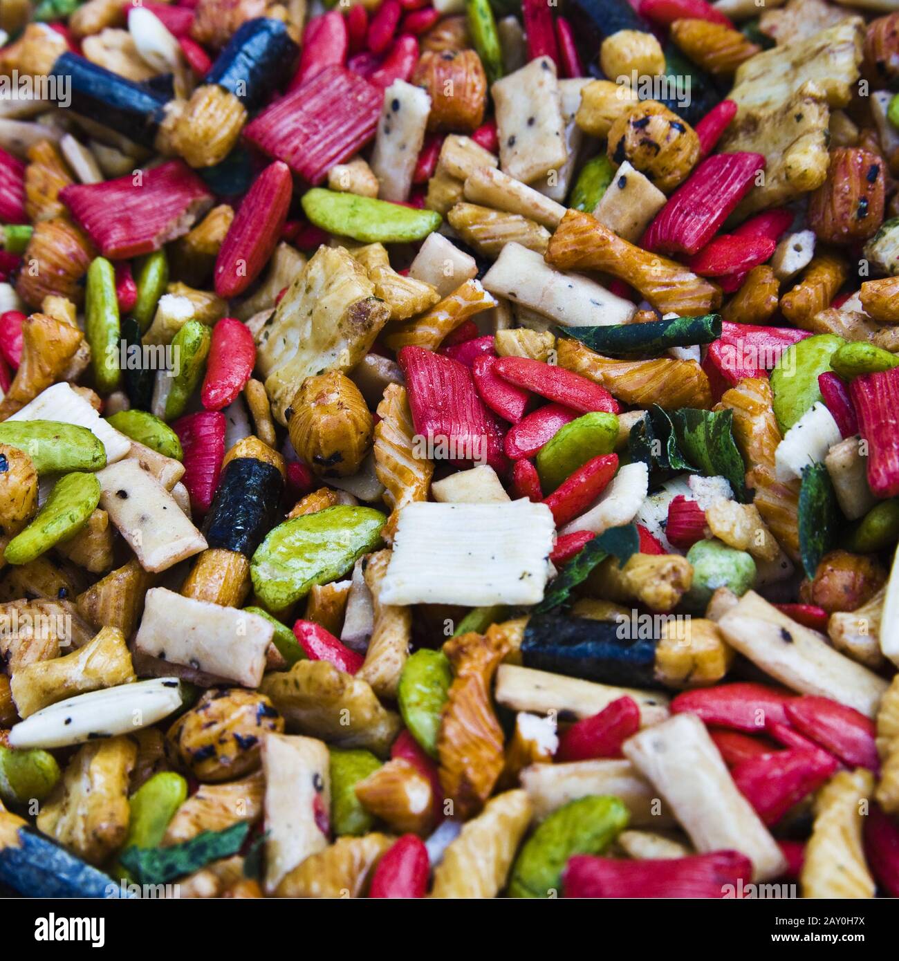 Japanese rice biscuits - nori mix Stock Photo - Alamy