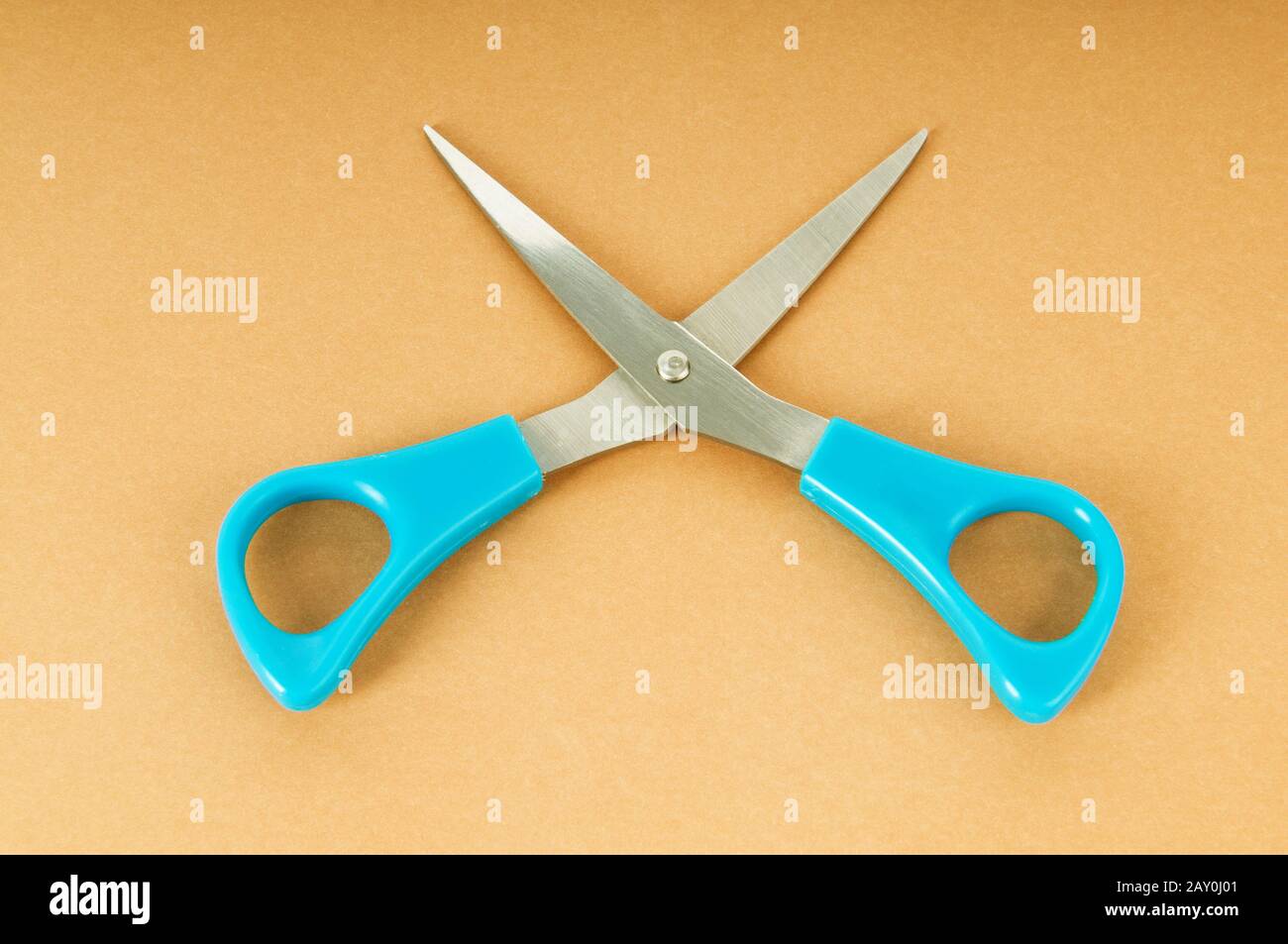 Colorful scissors on the color paper background Stock Photo - Alamy