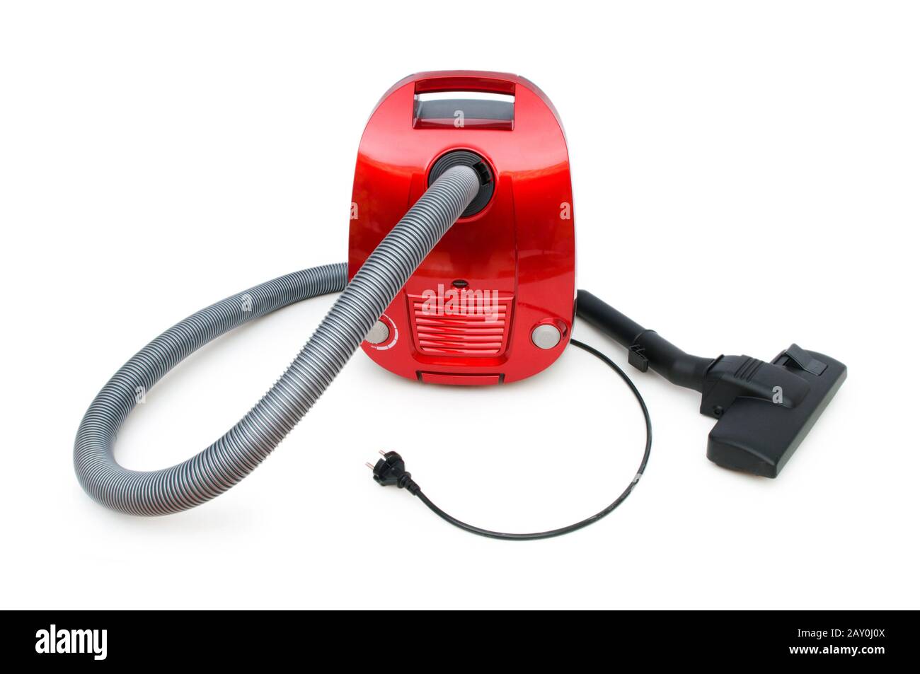 Vacuum cleaner isolated on the white background Stock Photo - Alamy