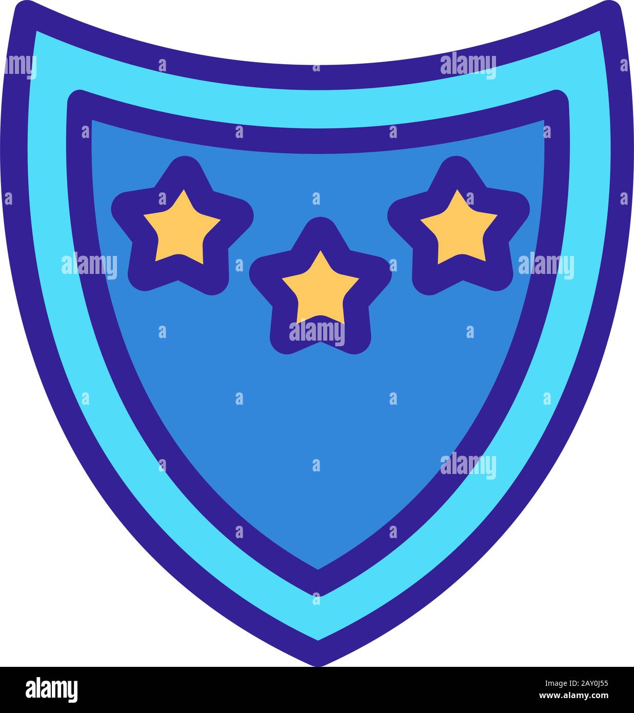 blazon Icon vector. Isolated contour symbol illustration Stock Vector ...