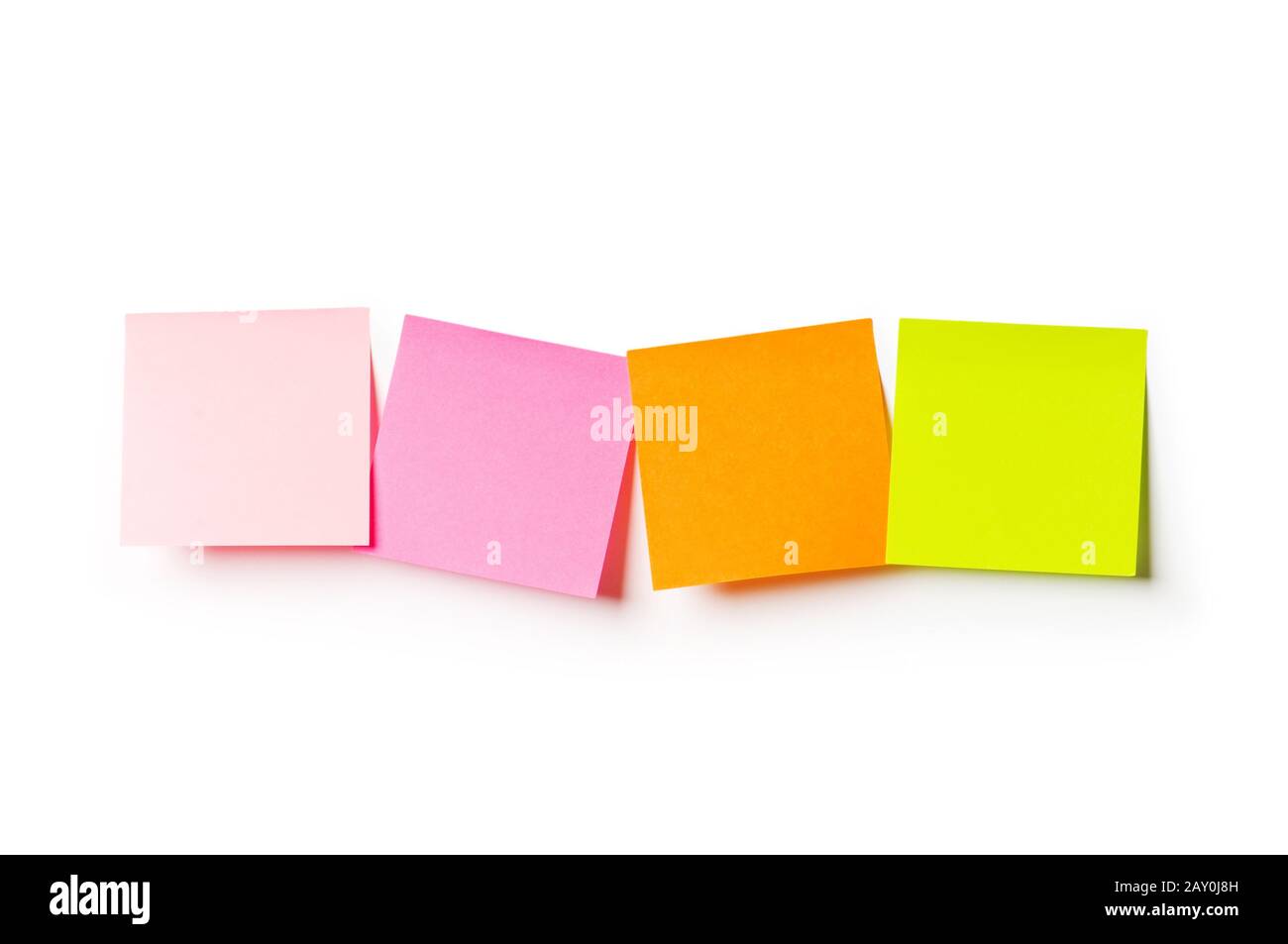 Reminder notes isolated on the white background Stock Photo - Alamy