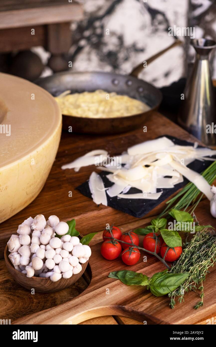 Parmesan Cheese Wheel High Resolution Stock Photography and Images - Alamy