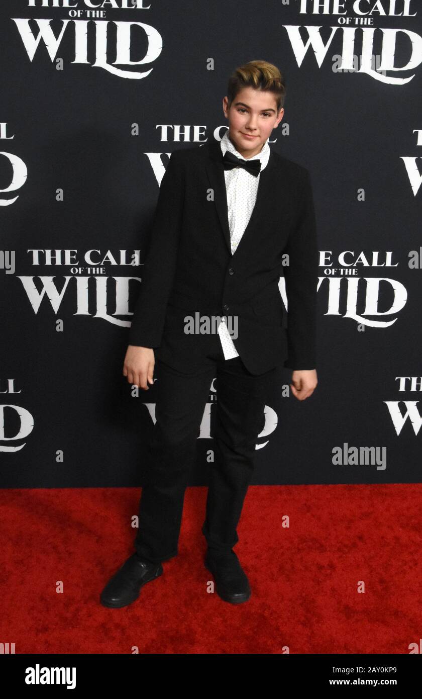 Hollywood, California, USA 13th February 2020 Actor Declan Chambers ...