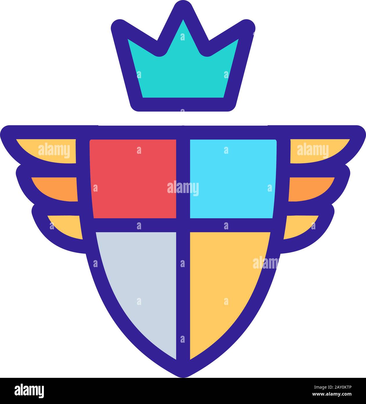 blazon Icon vector. Isolated contour symbol illustration Stock Vector ...